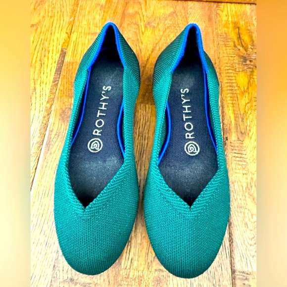 Rothy's | Shoes | Rothys Emerald Green The Flat Womens Size 65 Htf ...